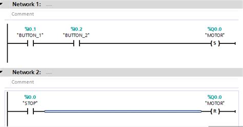 siemens plc set vs reset komutlari