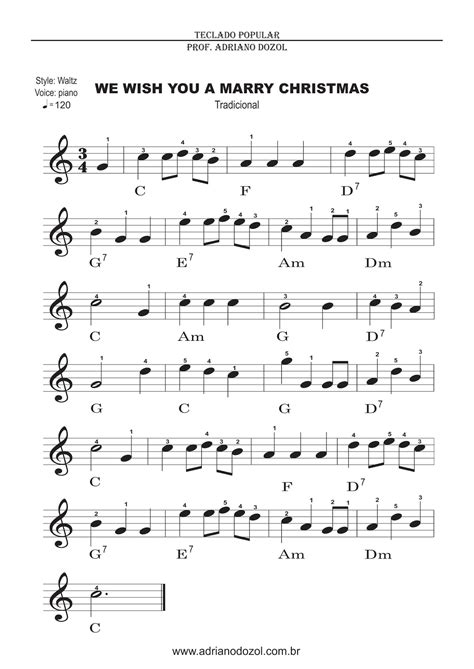 Adriano Dozol - Dicas, Partituras e Vídeos - Teclado | Piano: Dezembro 2011