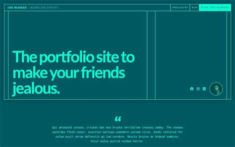 Joe Bloggs Portfolio Html5 Responsive Website Template