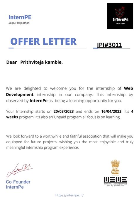 Prithviteja Kamble On Linkedin Connections Webdevelopment Internpe Internpe Internpe