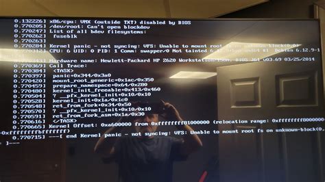 Omv7 Rebooted To Kernel Panic Unable To Mount Root Fs On Unknown Block