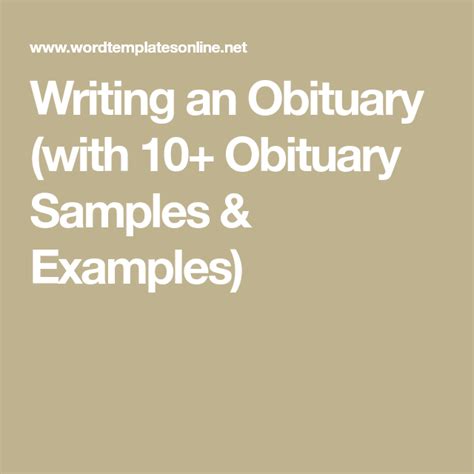 Writing An Obituary With 10 Obituary Samples Examples Creative Writing Classes
