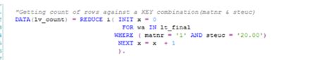 Count On Internal Tables In New Abap 74