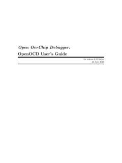 Open On Chip Debugger OpenOCD Users Guide Open On Chip Debugger Openocd User S Guide Pdf