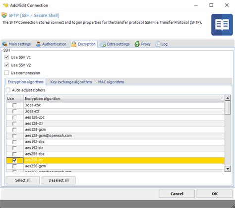 Connection SFTP