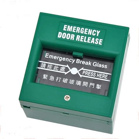 Emergency Switch Exit Button Door Release Glass Break Alarm Button For Access Control System