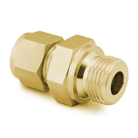 Brass Swagelok Tube Fitting Male Connector 14 In Tube Od X 14 In