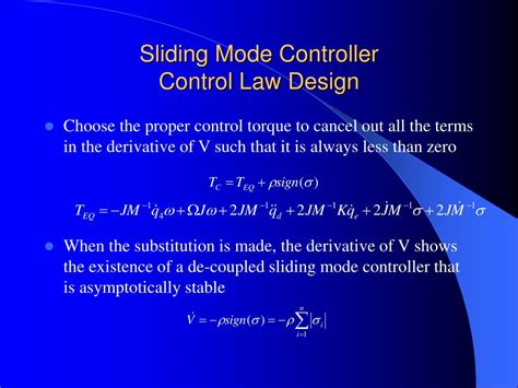 Ppt A De Coupled Sliding Mode Controller And Observer For Satellite
