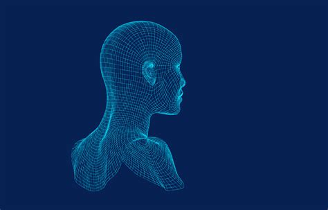 Ai Digital Brain Artificial Intelligence Concept Human Head In Robot Digital Computer