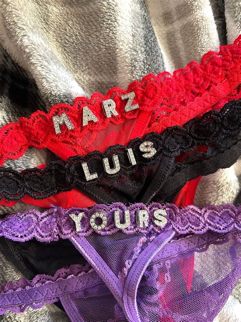 Custom Thong G String Custom Name Thong Personalized Thong Etsy