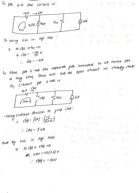 Solved You Need To Find It And Vt For All Times When The Switch