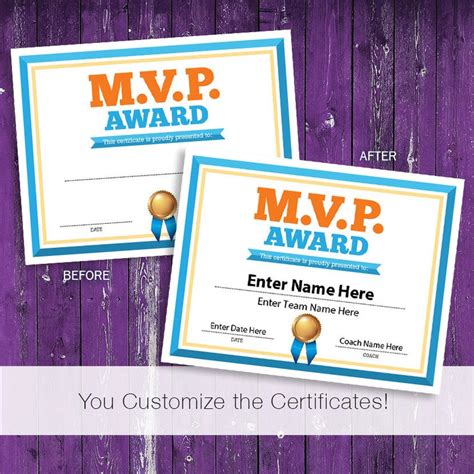 M V P Award Certificate Mvp Sports Award Template Etsy In Simple Mvp M V P Award Certificate Mvp Sports Award Template Etsy In Simple Mvp