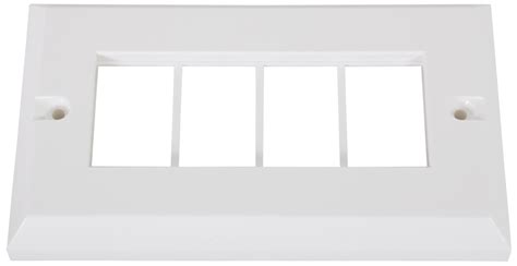 Buy Excel Double Gang LJ C Bevelled Faceplate Comms Express