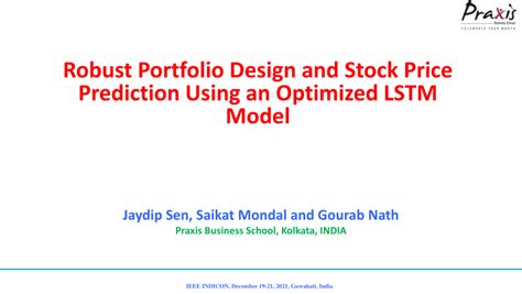 Pdf Robust Portfolio Design And Stock Price Prediction Using An