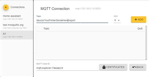 MQTT For A Bambu Lab A Series Bambu Lab Community Forum