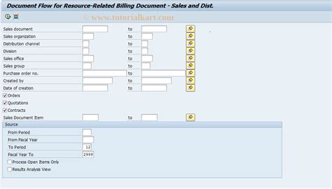 DP B SAP Tcode Document Flow For Res Relative Bill SD