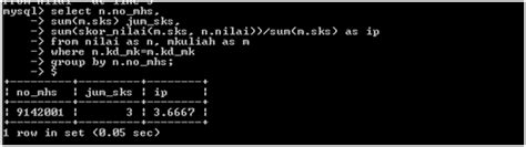 Fauzal Informatika Contoh Codding Sum Pada Mysql