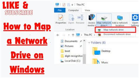 How To Map A Network Drive On Windows Youtube