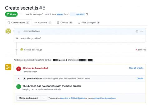 github pull request check enhancement guardrails