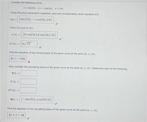 Solved Consider The Following Curve Chegg