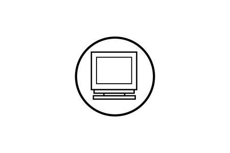 Outline Computer Screen Graphic By Abimanyustudio Creative Fabrica