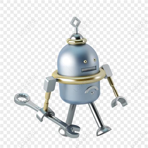 렌치를 들고 로봇 Png 일러스트 무료 다운로드 Lovepik