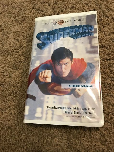 Superman The Movie Vhs Christopher Reeve Rare Clamshell 8563982