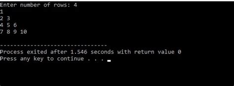 C Program To Print Pattern Of Floyds Triangle Arogya Thapa Magar