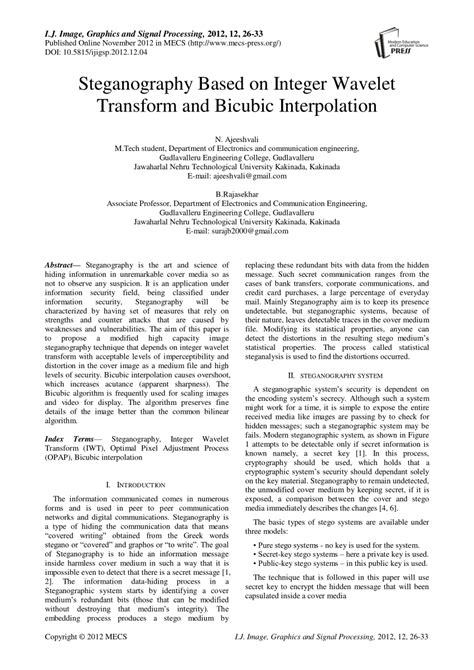 pdf steganography based on integer wavelet transform and bicubic