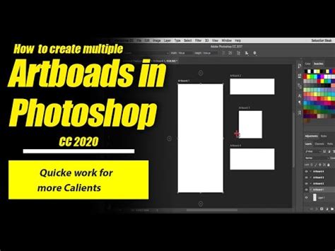 How To Create Multiple Artboards In Photoshop CC Tutorial Use