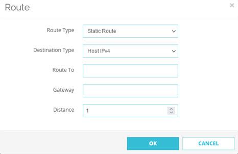 Add A Static Route