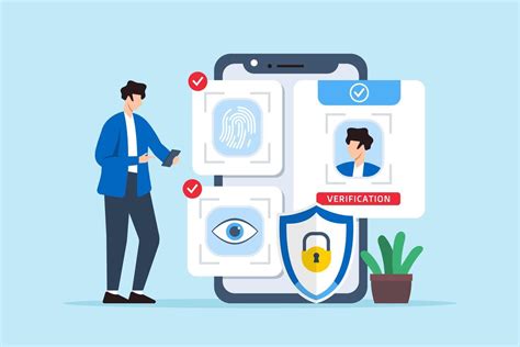 Flat Illustration Of Man Managing Multi Factor Authentication To Identity Verification And