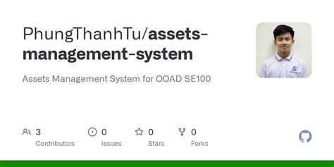 GitHub PhungThanhTu Assets Management System Assets Management System For OOAD SE