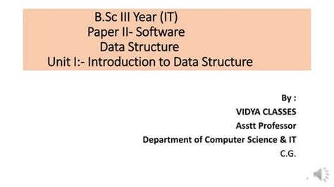 Data Structures And Algorithm Module 1pptx