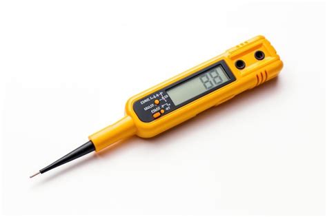 Premium Photo A Single Voltage Tester Isolated On White Background