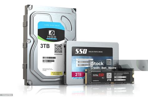 Hard Disk Drive Hdd Solid State Drive Ssd And Ssd M2 Isolated On White Set Of Different Data