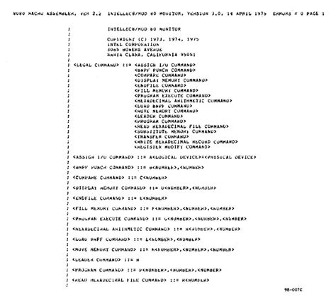 Intel Intellec 8 80 Documentation Bits Of The Golden Age