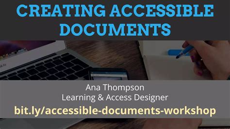 Creating Accessible Documents Ppt