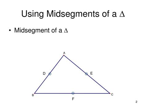 PPT Section Midsegment Theorem PowerPoint Presentation Free Download ID