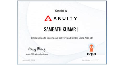 Completed Continuous Delivery And Gitops Course Sambath Kumar J Posted On The Topic Linkedin