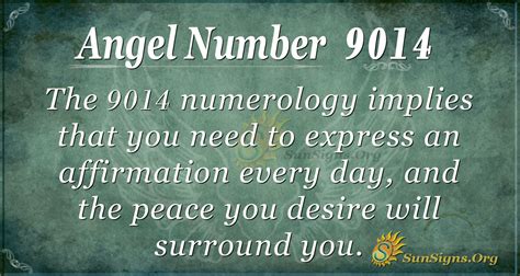 What Does Seeing Angel Number 9014 Mean? Know The Spiritual, Biblical ...