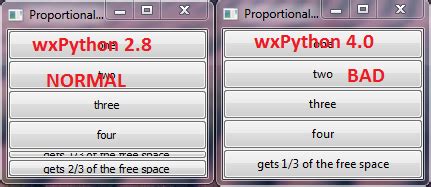 BoxSizer Do Not Follow Proportion Value Issue WxWidgets Phoenix GitHub