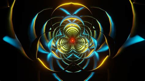 A Mesmerizing Dance Of Neon Lights In A Pulsating Vj Loop Backdrop Stock Footage Video Of