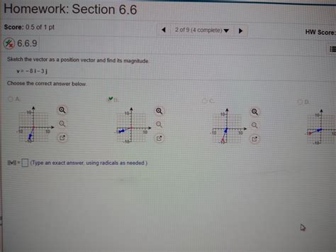 Solved Homework Section 6 6 Score 0 5 Of 1 Pt 2 Of 9 4