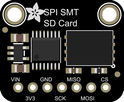 how to use adafruit spi flash sd card pinouts specs and examples