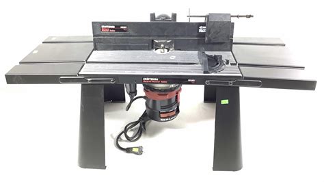 Lot Craftsman Router Table With Router
