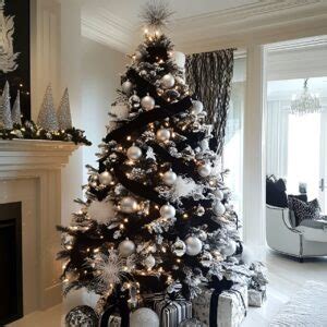 30 Black And White Trees Adding Timeless Style To Christmas