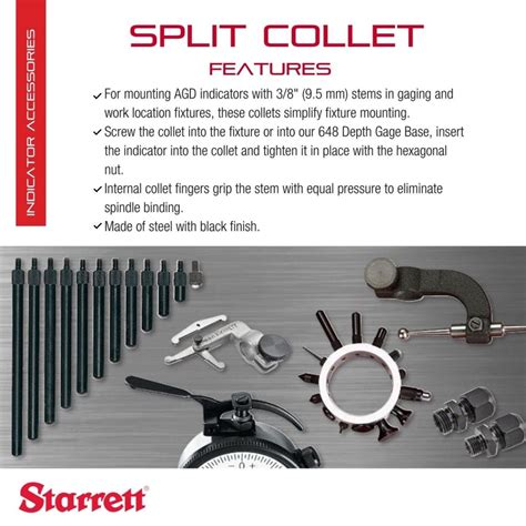 Starrett 25sc38 Split Collet Bigamart