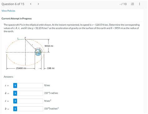 The Spacecraft P Is In The Elliptical Orbit Shown At
