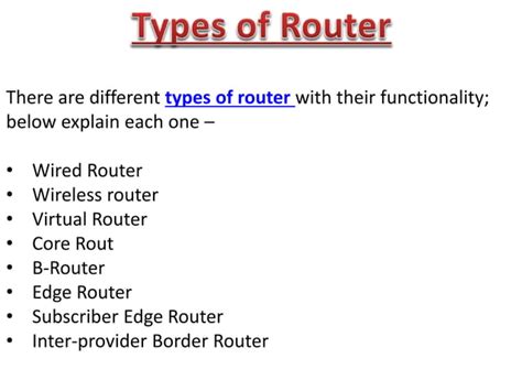What Is Router Functions Uses Types Of Routers With Examples Ppt